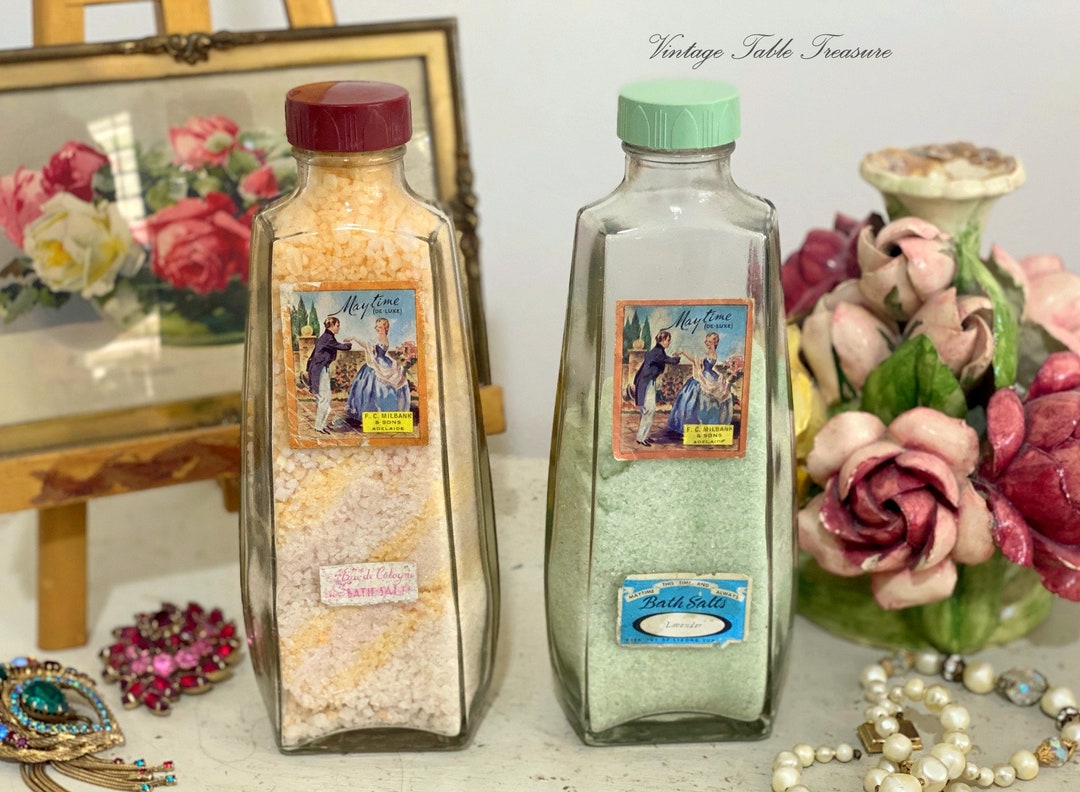 A Pretty Pair of Vintage 1920s Bath Salts Bottles Bakelite - Etsy