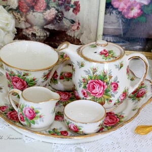 A Lovely Vintage Breakfast Set, James Kent Old Foley 'la Rosa' Tea Set ...
