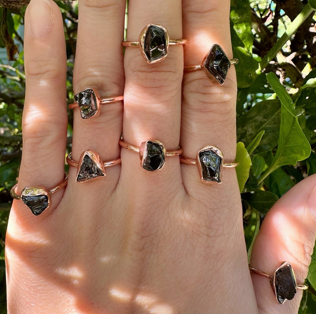Noble Shungite Ring // Copper Shungite Ring // Shungite Ring // Elite ...