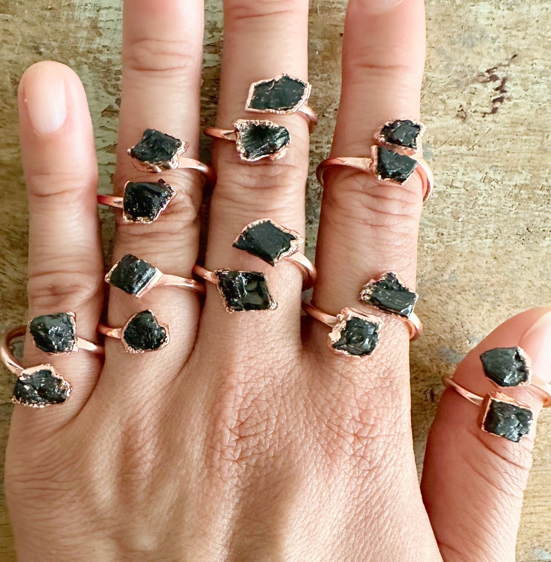 Noble Shungite Ring // Copper Shungite Ring // Shungite Ring // Elite ...