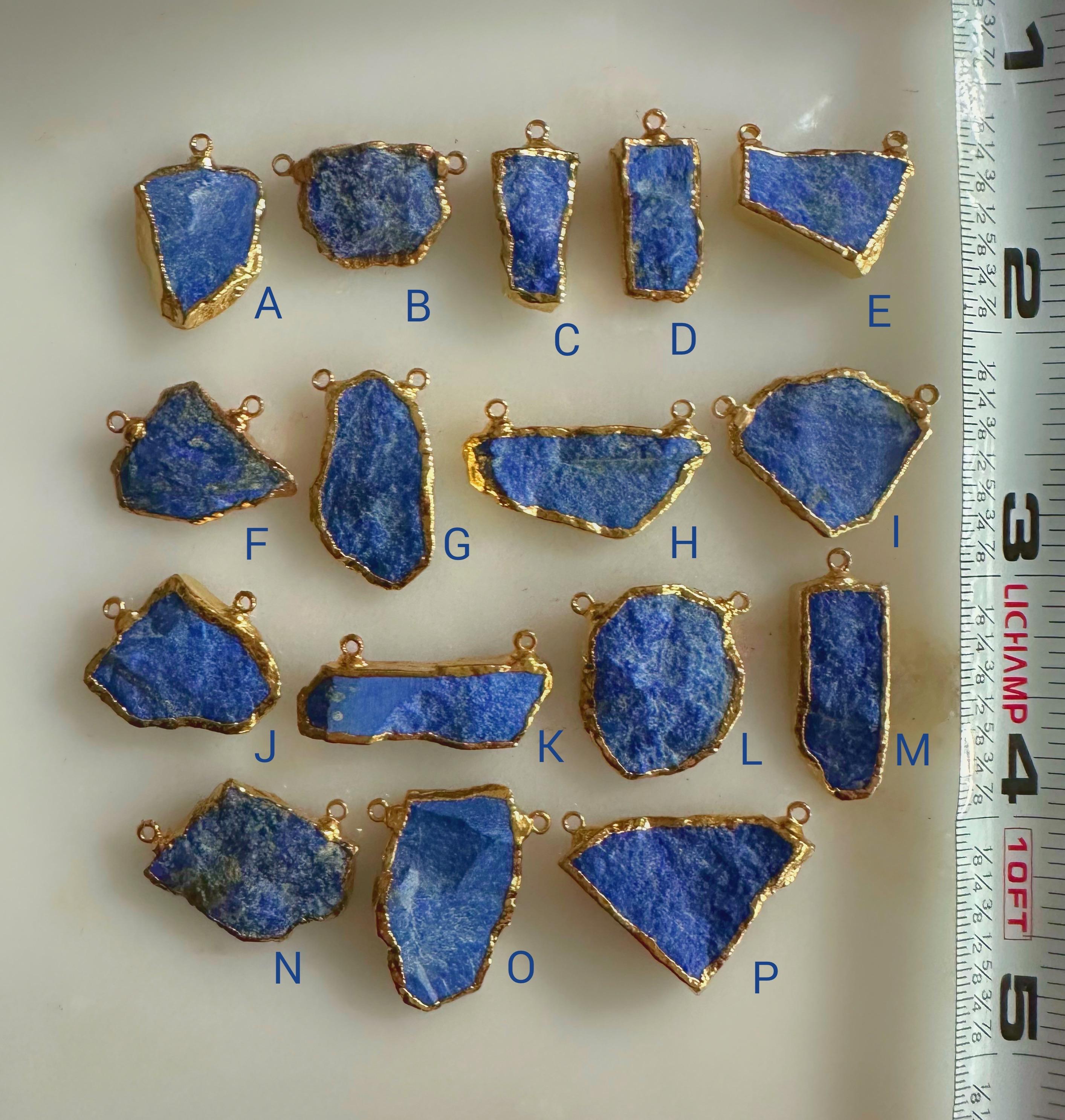 Raw Lapis Necklace // Large Lapis Necklace//lapis Lazuli Necklace - Etsy