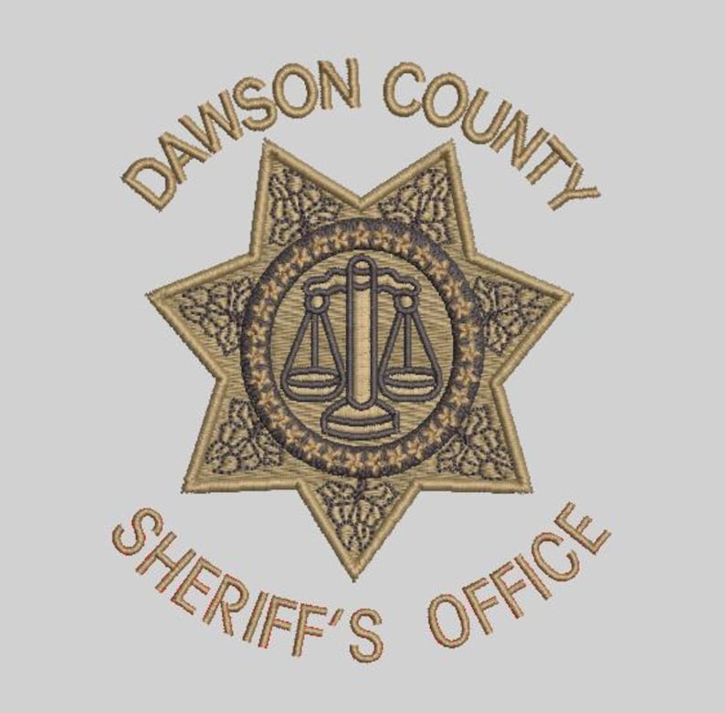 Sheriff Badge Embroidery Design - Etsy