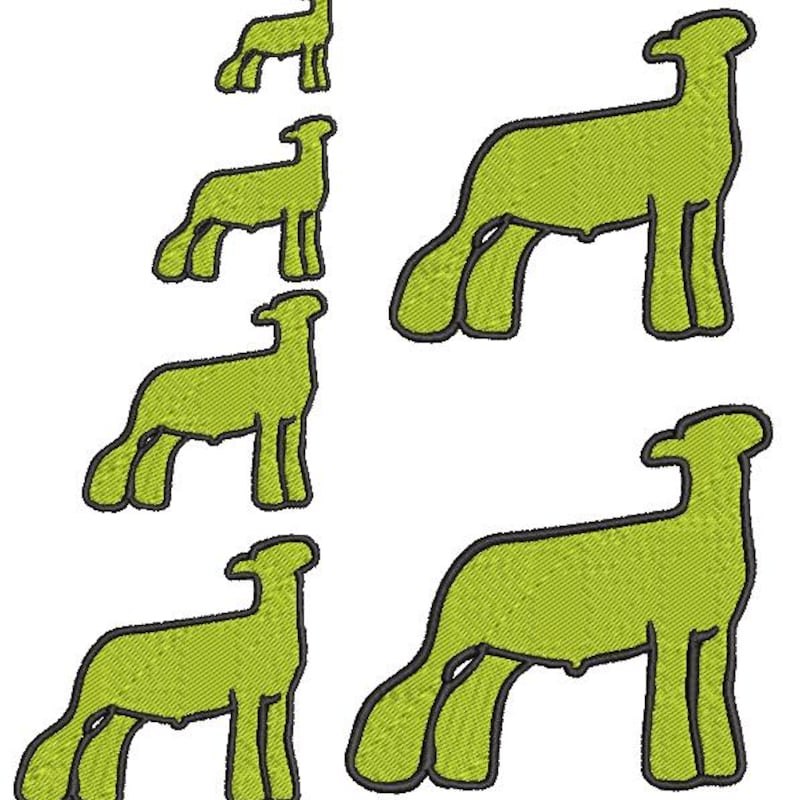 Lamb Embroidery Patterns - Etsy