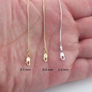 14k Solid Gold Snake Chain Necklace: Yellow or White Gold - Etsy