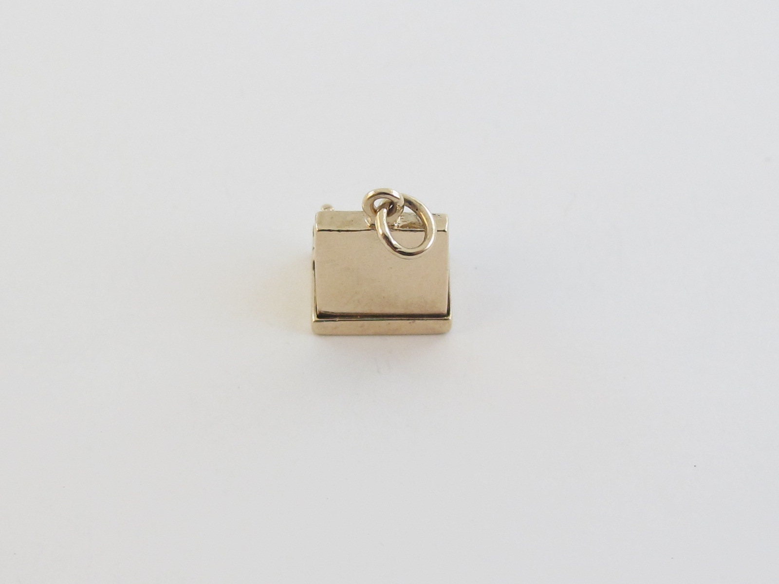 Vintage 14k Yellow Gold 3D Cash Register Charm opens Great | Etsy