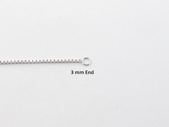 14k white gold box chain 20 inches store