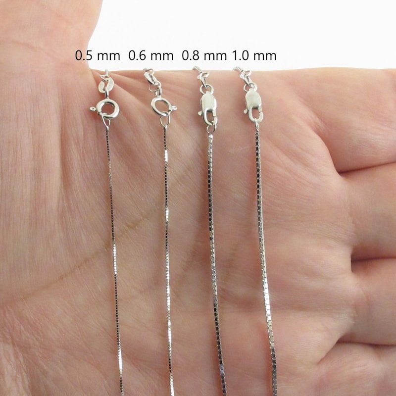 16 10k White Gold Chain - Etsy