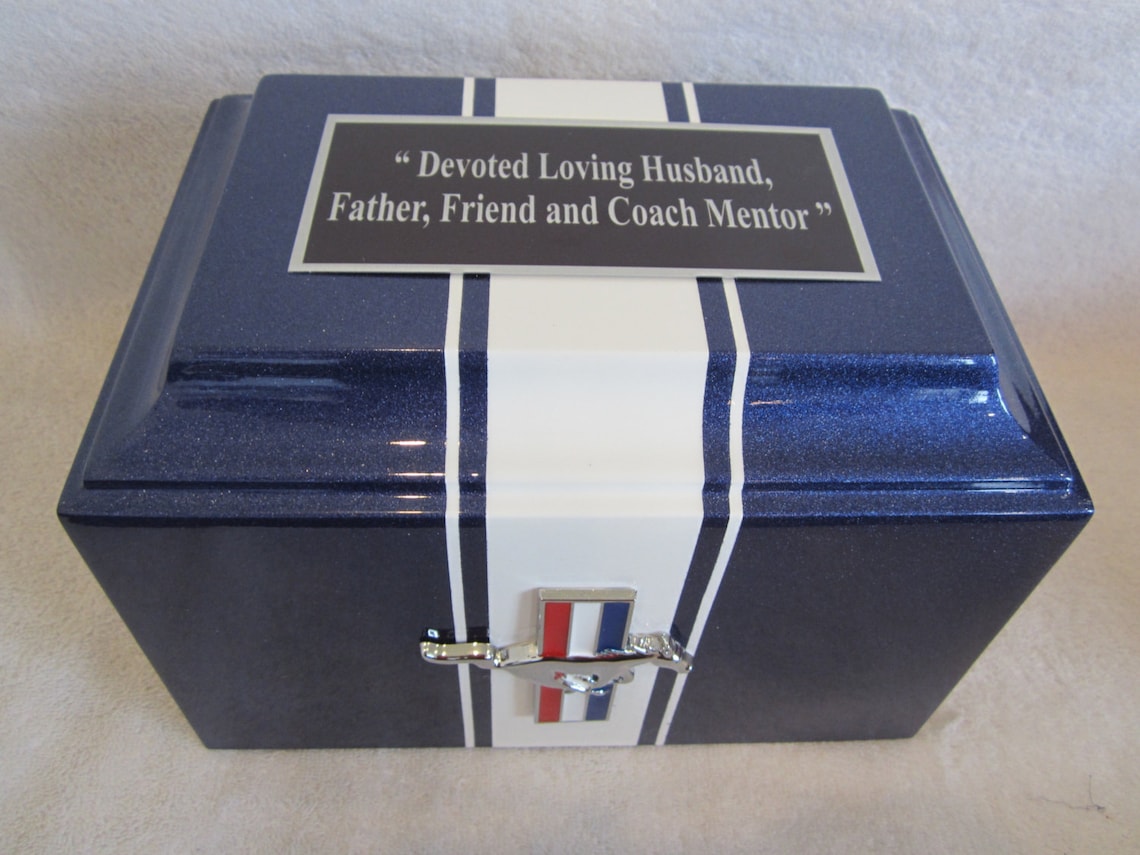 222 Ford Mustang Car Funeral Memorial Adult Cremation Urn - Etsy