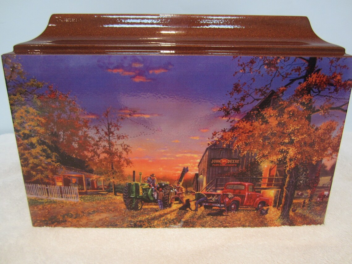 505 Farmer and Tractor Cremation Urn - Etsy