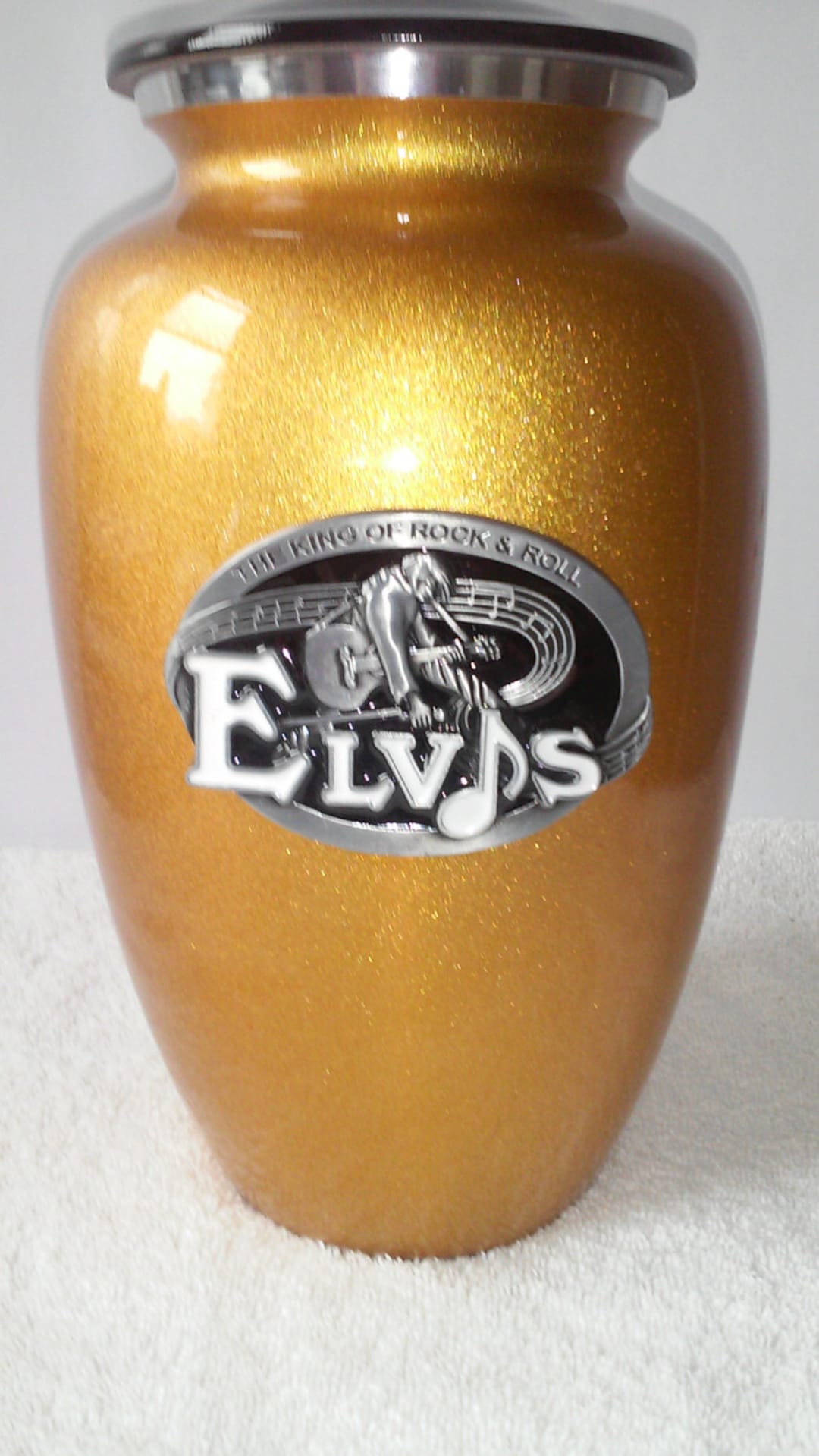 824 Elvis Gold Adult Metal Cremation Funeral Urn - Etsy