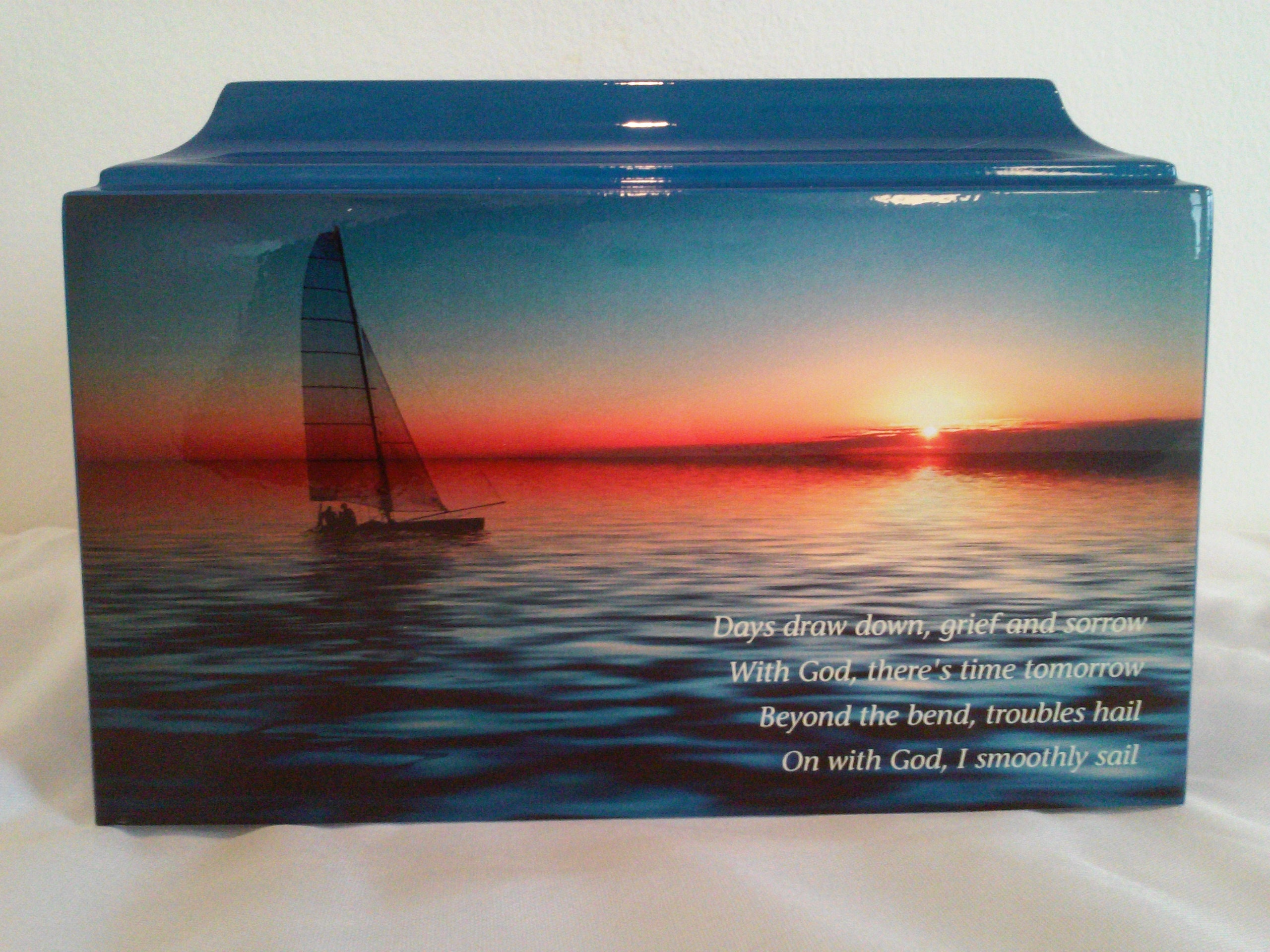 879 Sailing Boating Memorial Funeral Adult Cremation Urn | Etsy