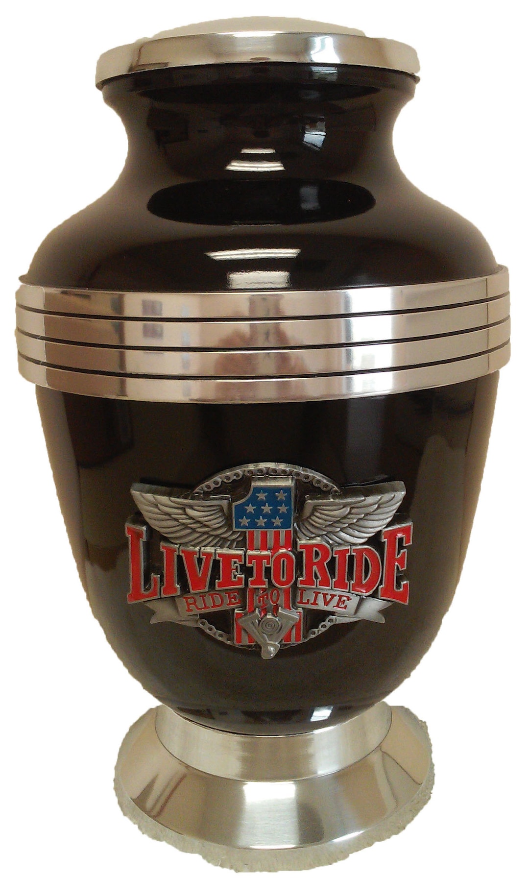 312 Biker Motorcycle Urn Black Live to Ride Memorial - Etsy