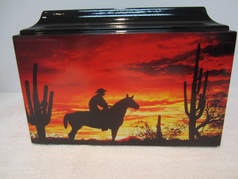 500 Southwest Cowboy Western Cremation Urn - Etsy