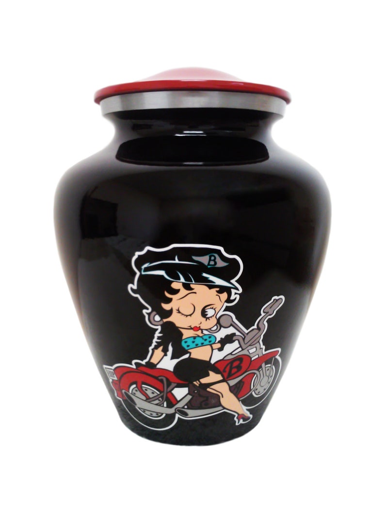 305 Black Betty Boop Vase Adult Memorial Cremation Urn - Etsy