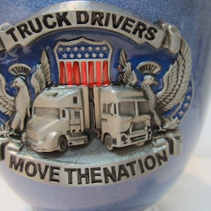 229 Trucker/driver Adult Blue Cremation Urn - Etsy