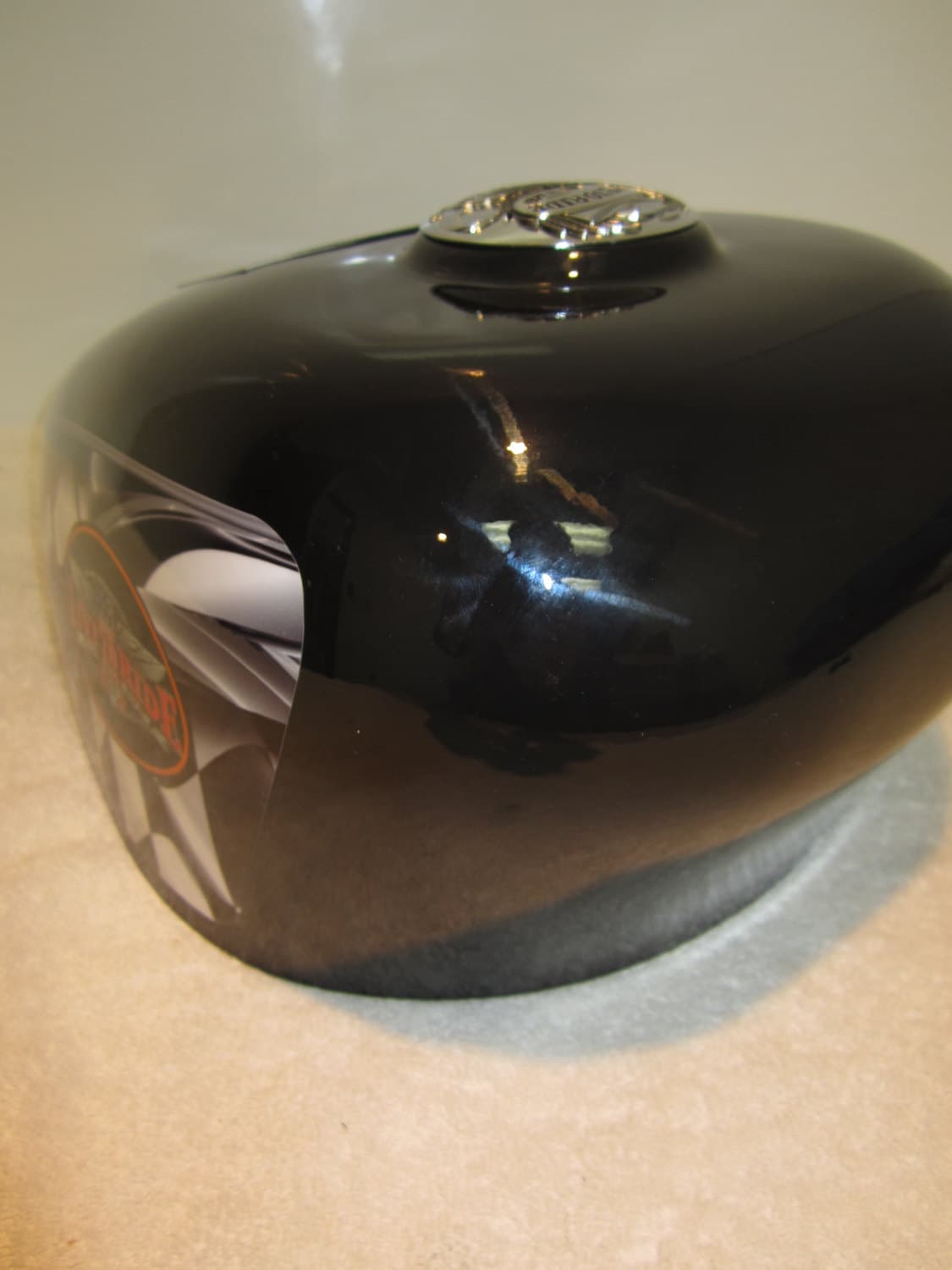 310 Black Adult Motorcycle Gas Tank Memorial Cremation Urn-live to Ride ...