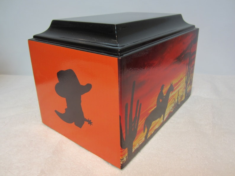 500 Southwest Cowboy Western Cremation Urn | Etsy
