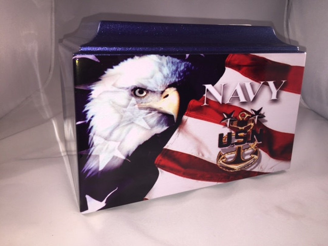 441 Navy Patriot Military Funeral Memorial Adult Cremation Urn - Etsy