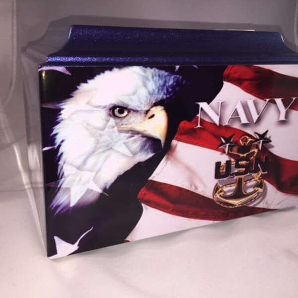 Navy Urn - Etsy