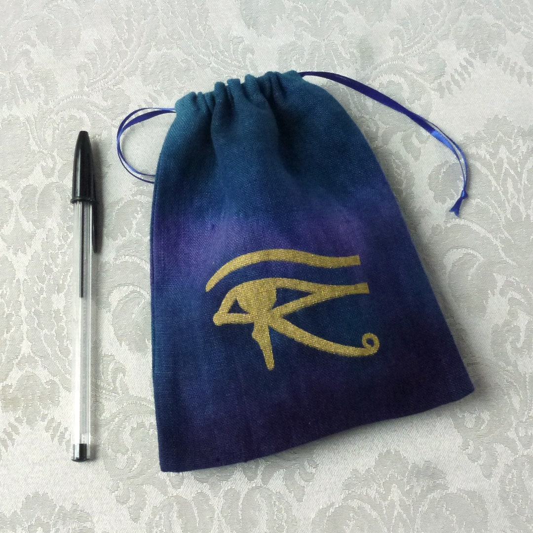 Drawstring Bag for Runes Tarot Crystals Handdyed and Hand - Etsy