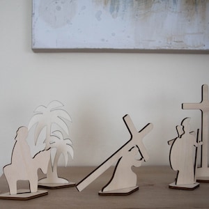 Simple Easter Nativity Set, Modern Easter Nativity Set, Resurrection ...