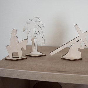 Simple Easter Nativity Set, Modern Easter Nativity Set, Resurrection ...