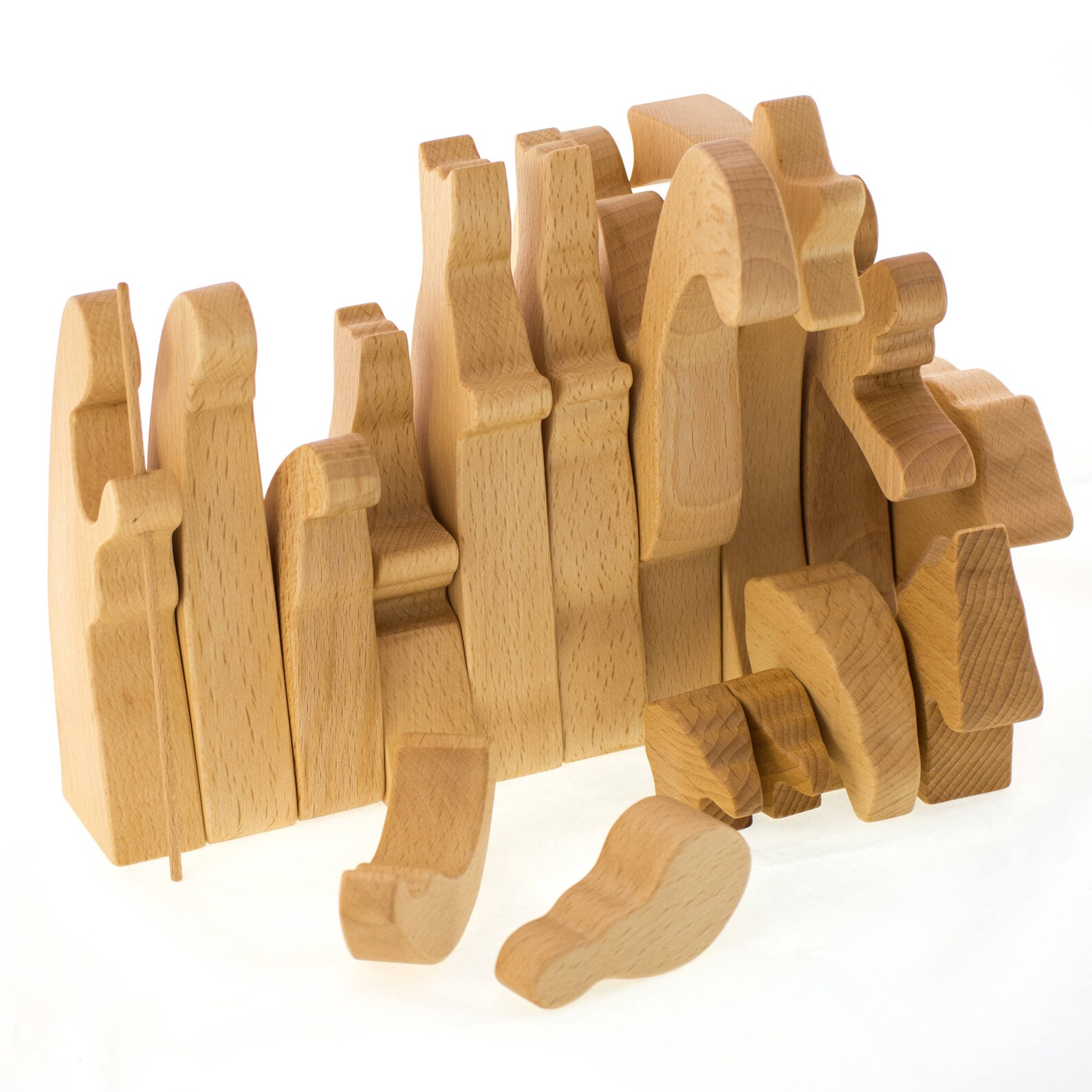 Wooden Creche for Nativity Wood Creche Nativity Nativity | Etsy