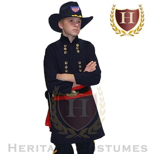 General Custer Children's Civil War Officer Uniform Costume - Authentic ...