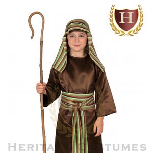 Nativity Shepherd Costume, Christmas Pageant Shepherd Costumes for Kids ...