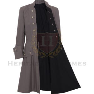 Men's Pirate Frock Coat, Buccaneer Captain's Jacket, Caribbean Pirate ...