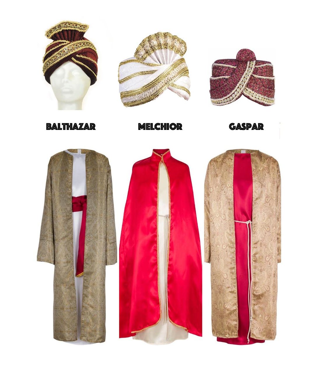 Biblical Magi Children's Costume – Three Wise Men, Kings From the East ...