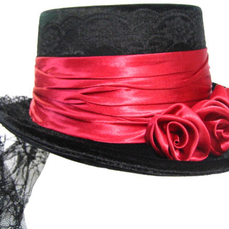 Lace Top Hat - Etsy