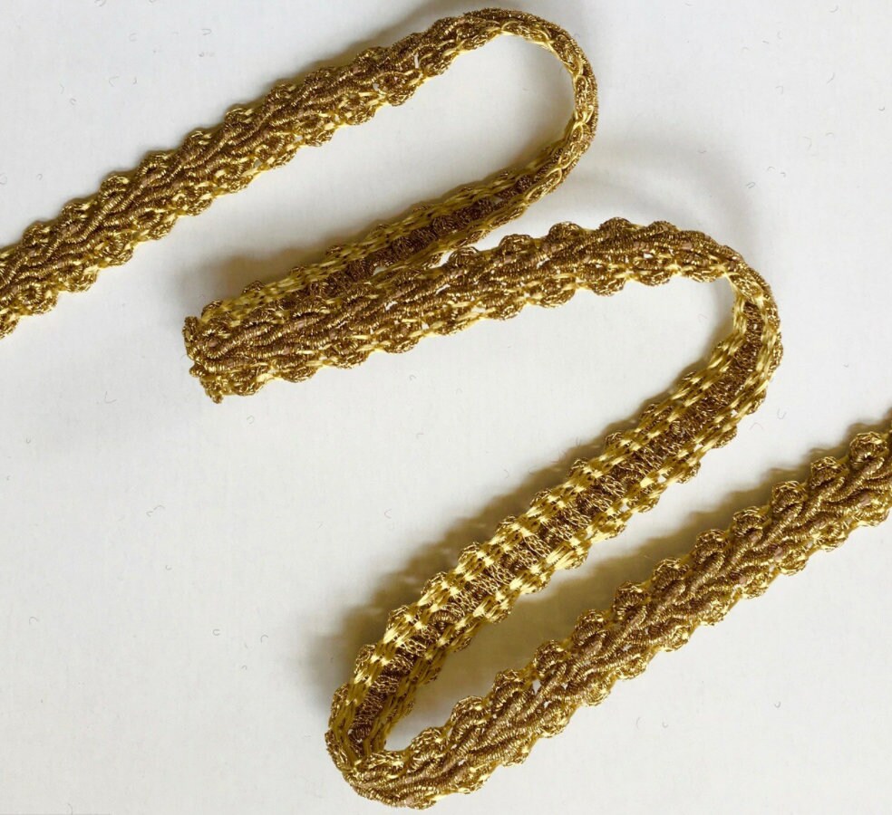 Colonial Tri-corner Hat W/Gold Braid Trim