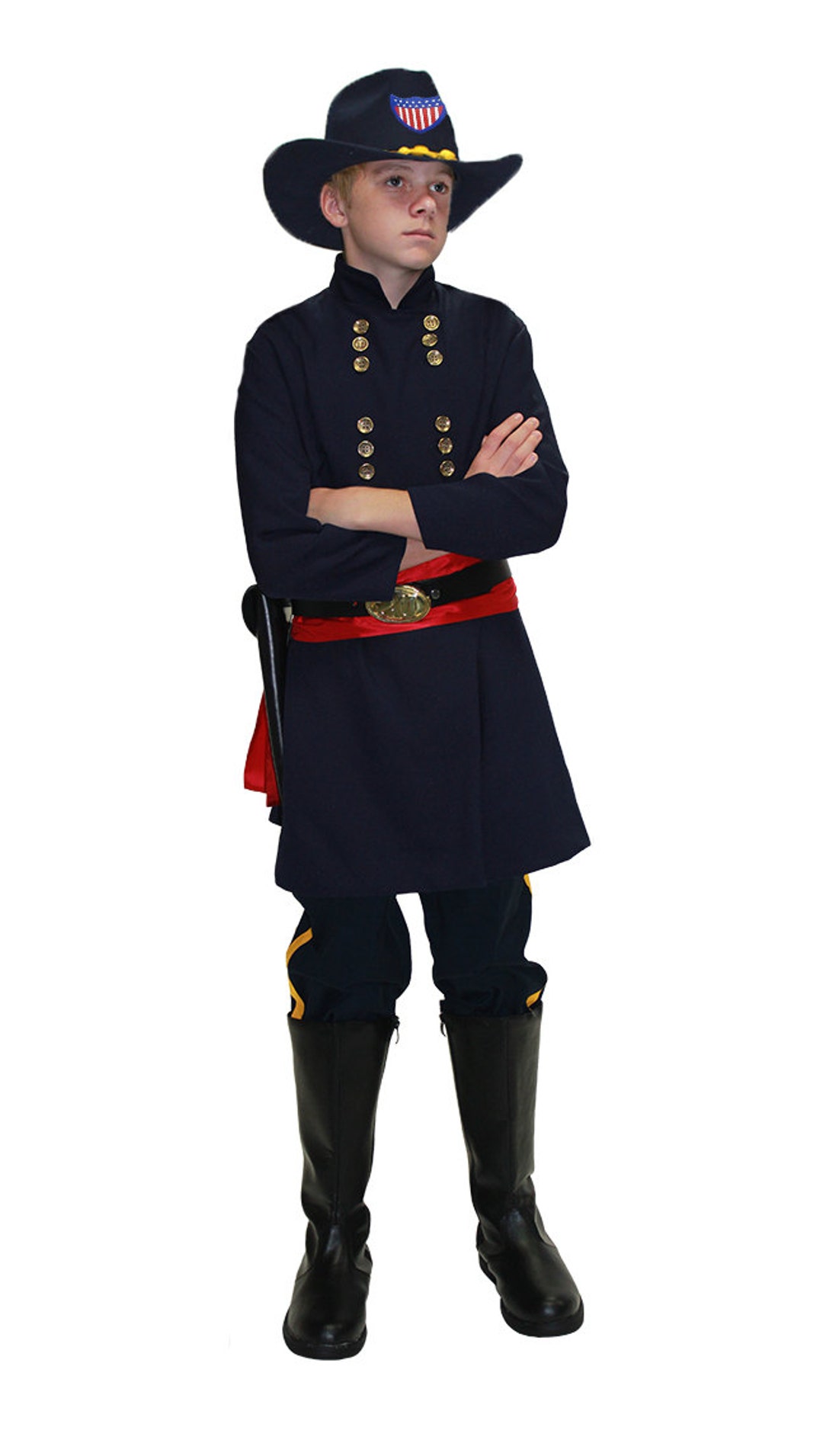 General Custer Children's Civil War Officer Uniform Costume - Authentic ...