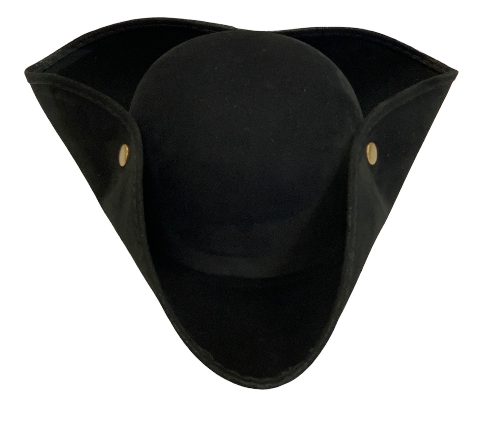 Colonial Tri-corner Hat black W/gold Braid Trim W/ White - Etsy