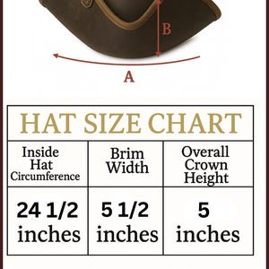 Colonial Inspired Commander Tricorne, Officer's Tricorn, or Pirate Hat ...