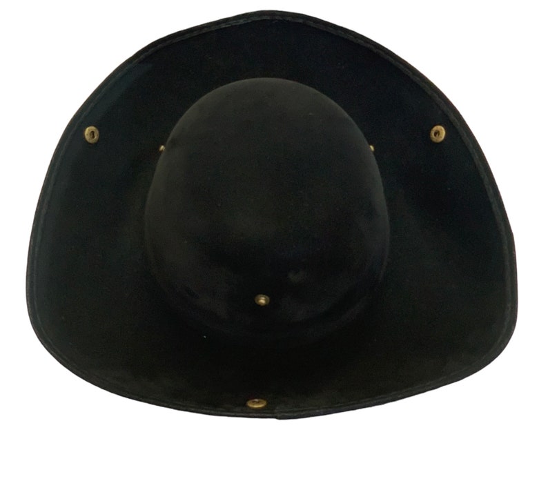 Colonial Tri-corner Hat black W/gold Braid Trim W/ White - Etsy