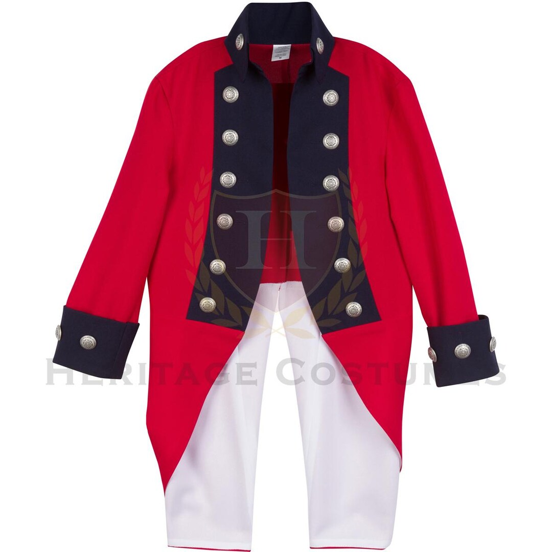American Revolutionary War British Red Coat Officer's Jacket - Etsy