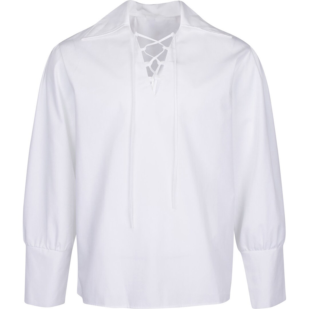 White Pirate Shirt Buccaneer Shirt Full Sleeve Men's - Etsy