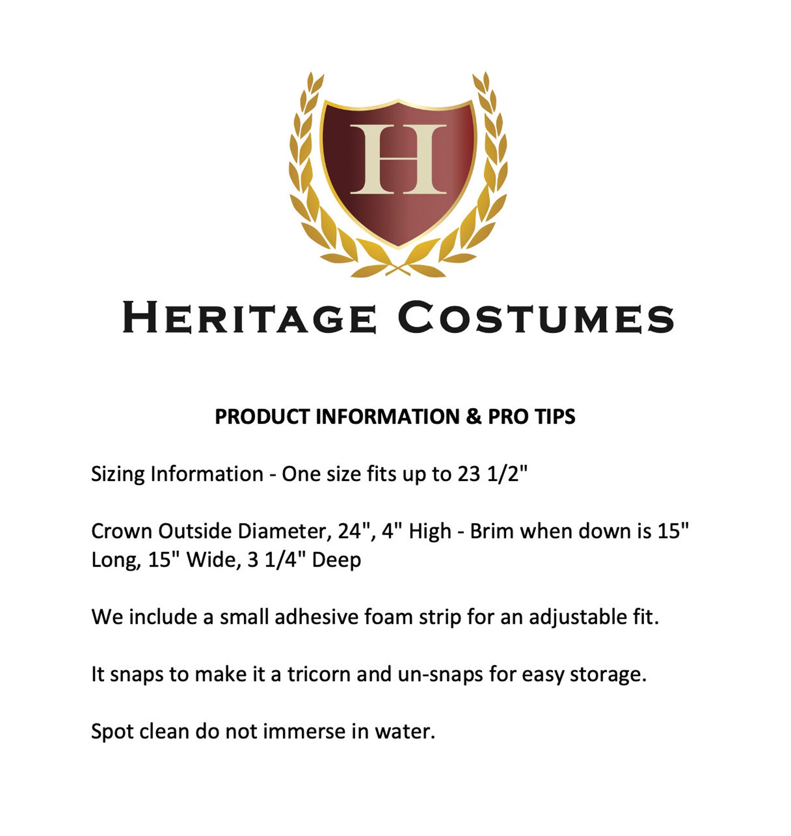 Colonial Tri-corner Hat black W/gold Braid Trim W/ White - Etsy