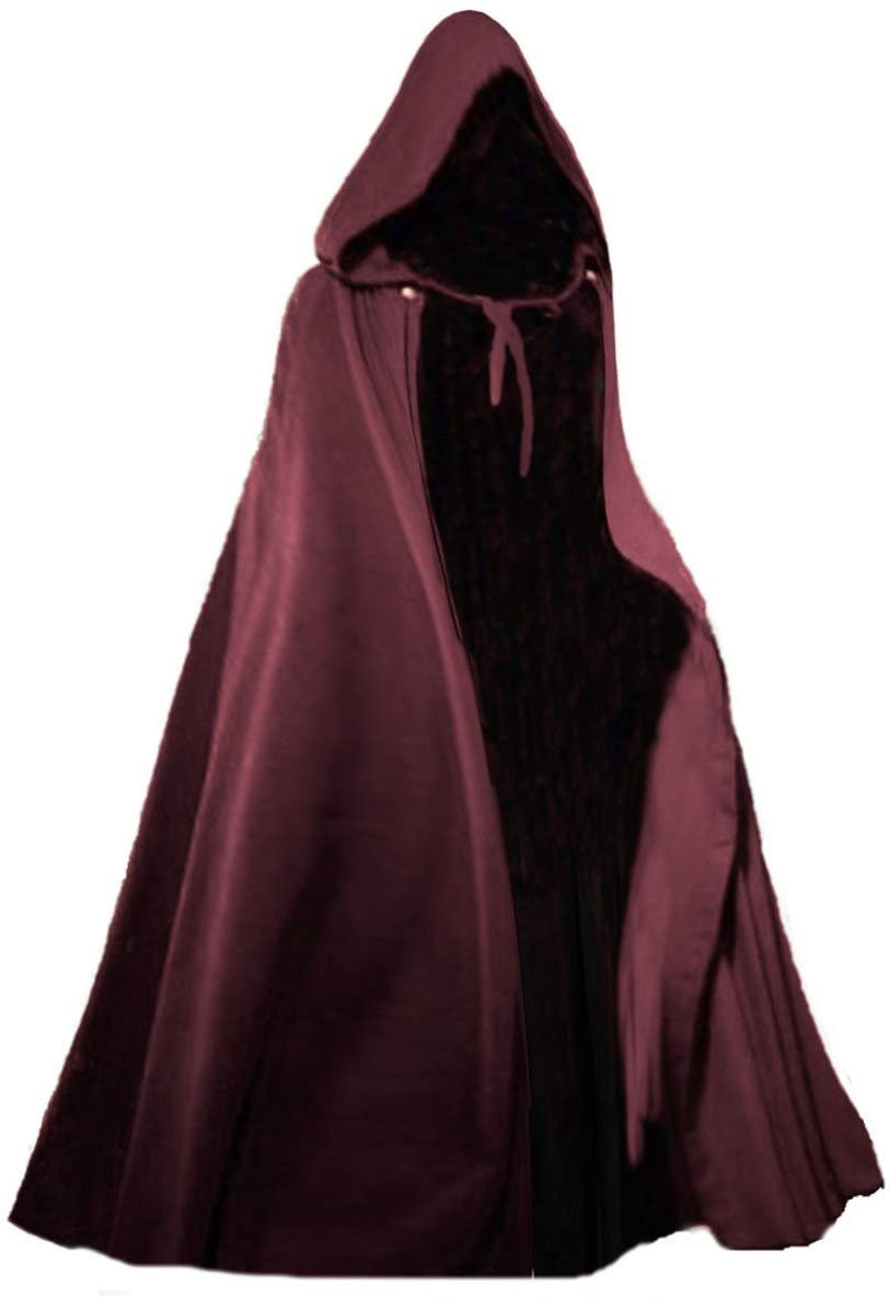 Renaissance Hooded Cloak with Clasp