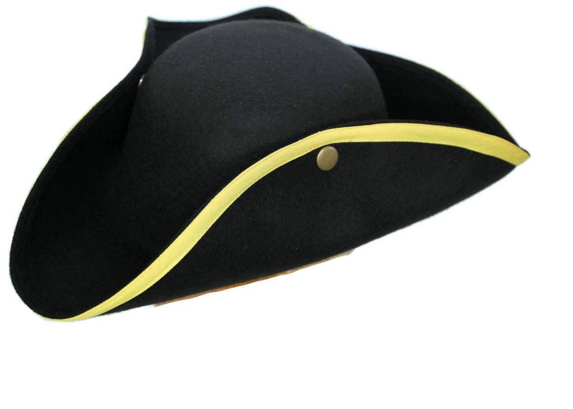 Faux Wool Colonial Tri Corner Hat