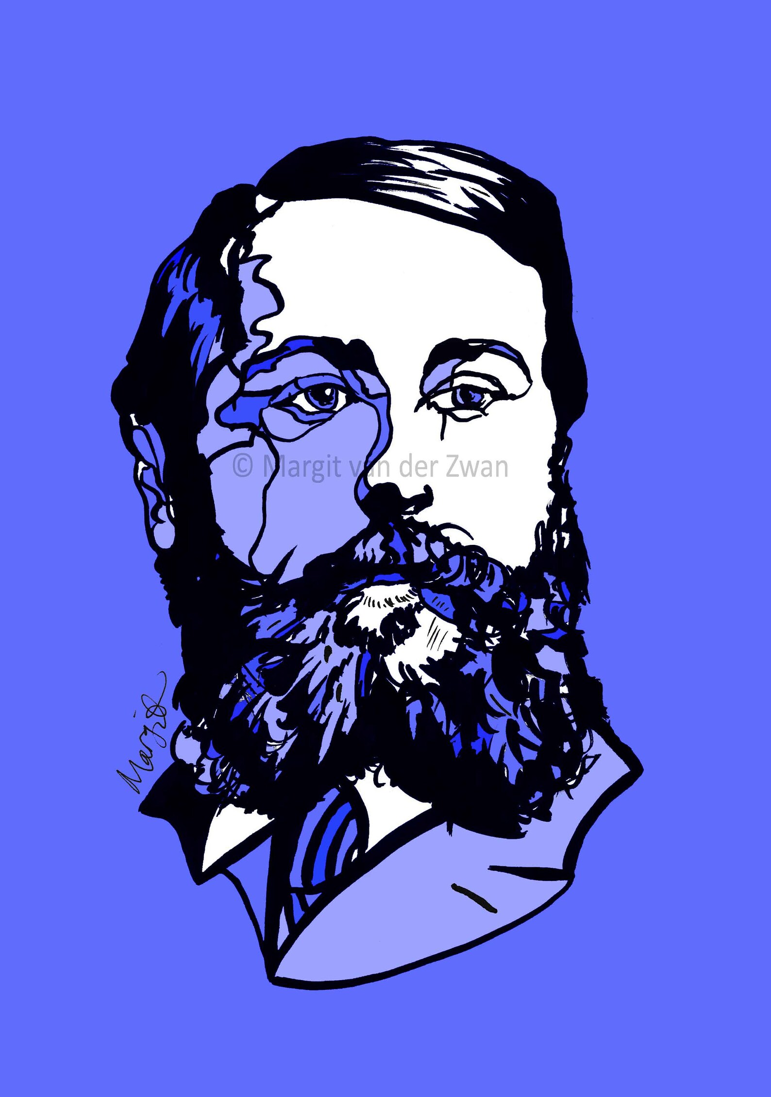 Portrait of Maurice Ravel by Margit Van Der Zwan Print Based - Etsy UK