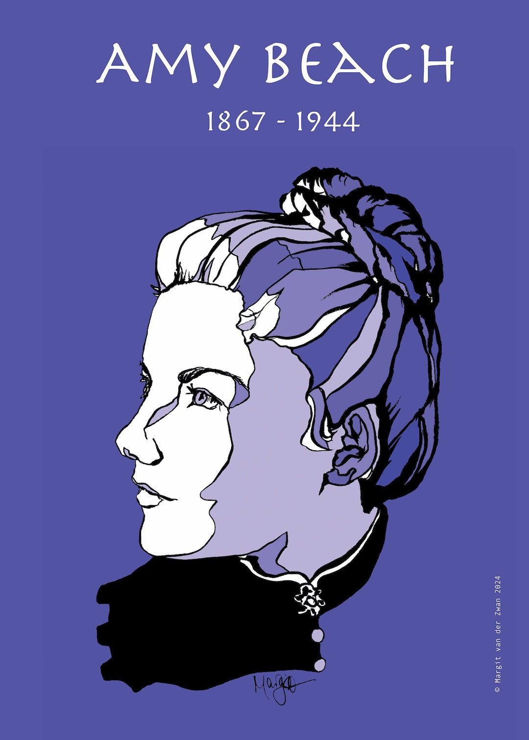 Amy Beach Poster: Composer Portrait, Music Classroom Art (digital ...