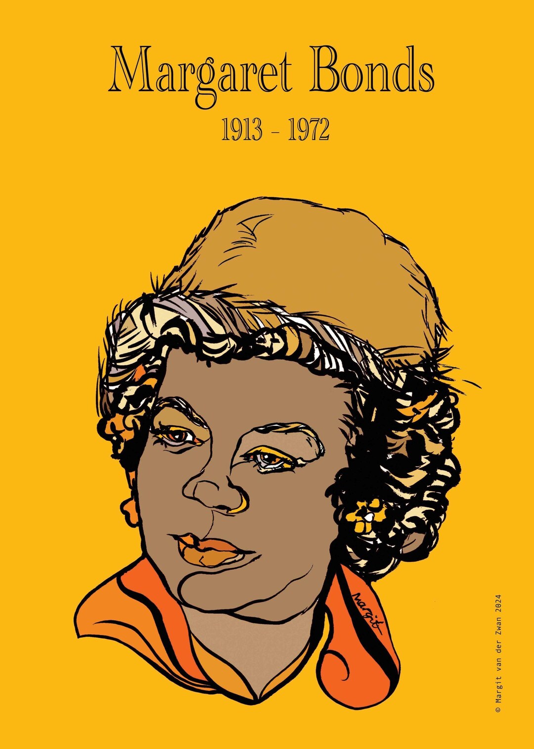 Margaret Bonds Digital Download Poster Wall Art Female Composer Art - Etsy