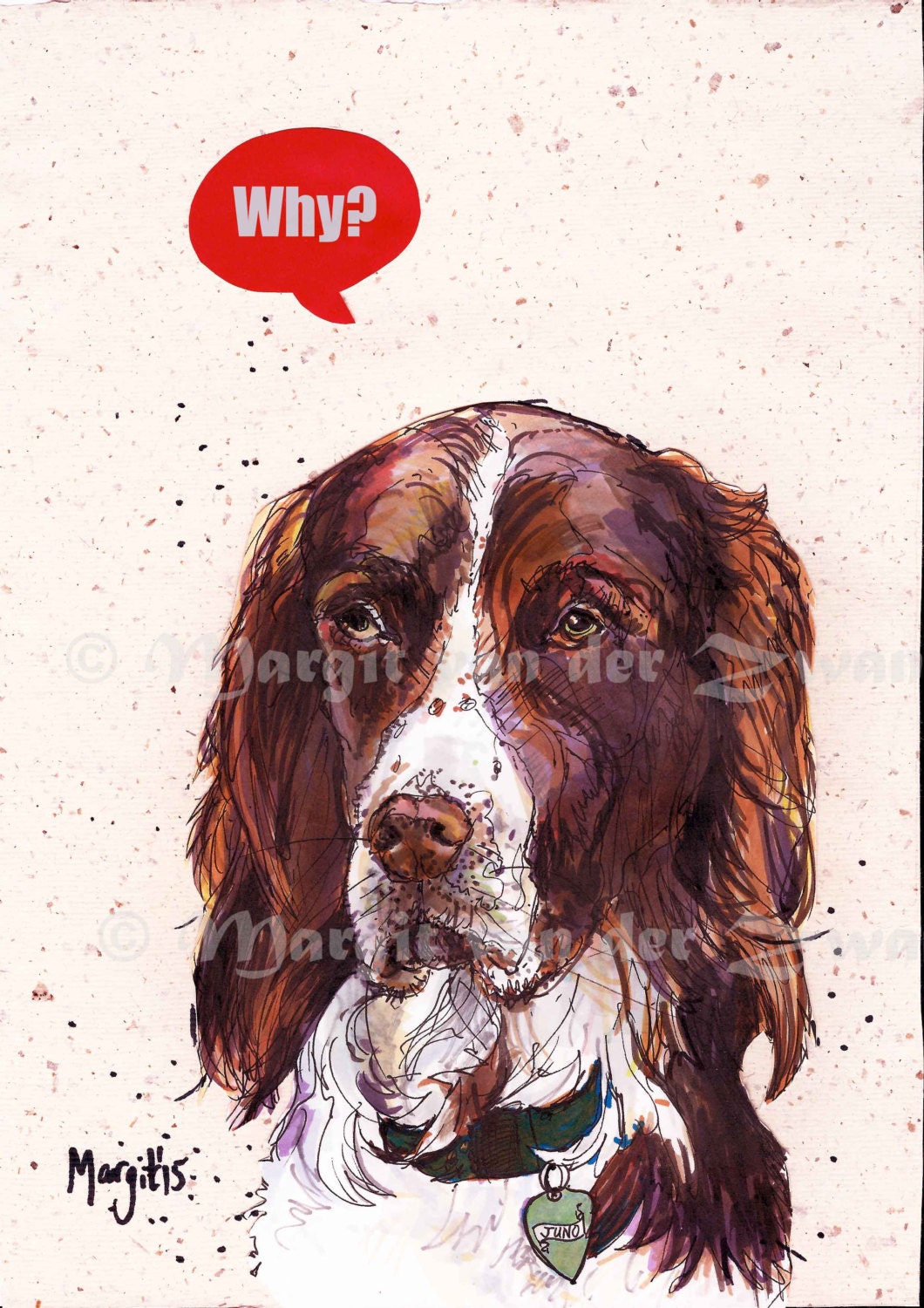 Custom Dog Portrait Custom Dog Art Personalised Pet - Etsy UK