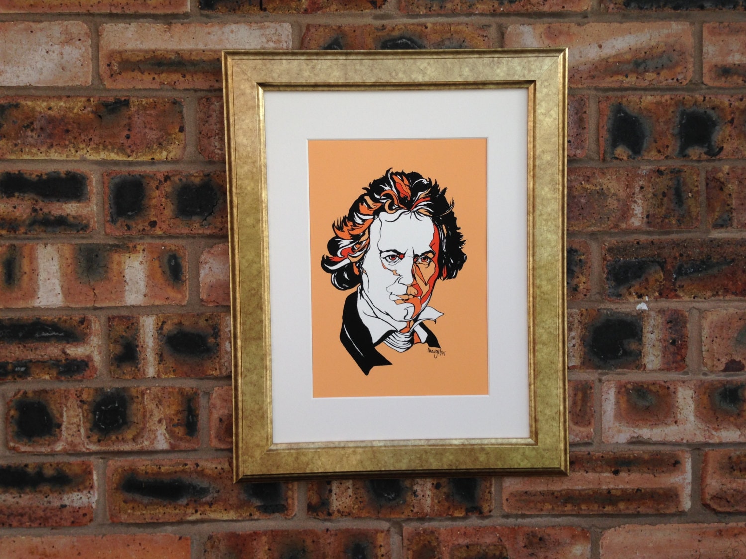 Ludwig Van Beethoven Gift for Musician Handmade Print - Etsy