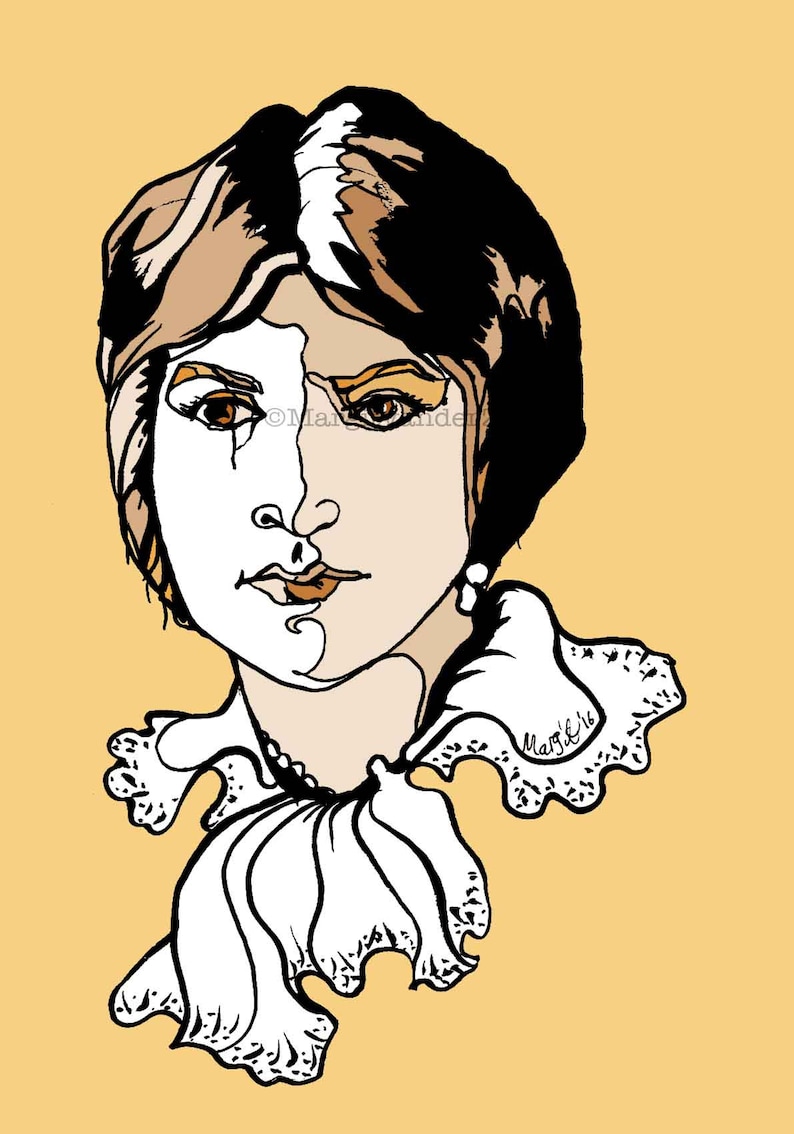 Rebecca Clarke Portrait of Female Composer. This Artwork Forms - Etsy