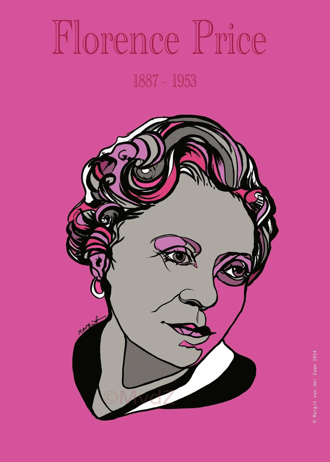 Florence Price Portrait Poster: Composer Print (digital Download) - Etsy