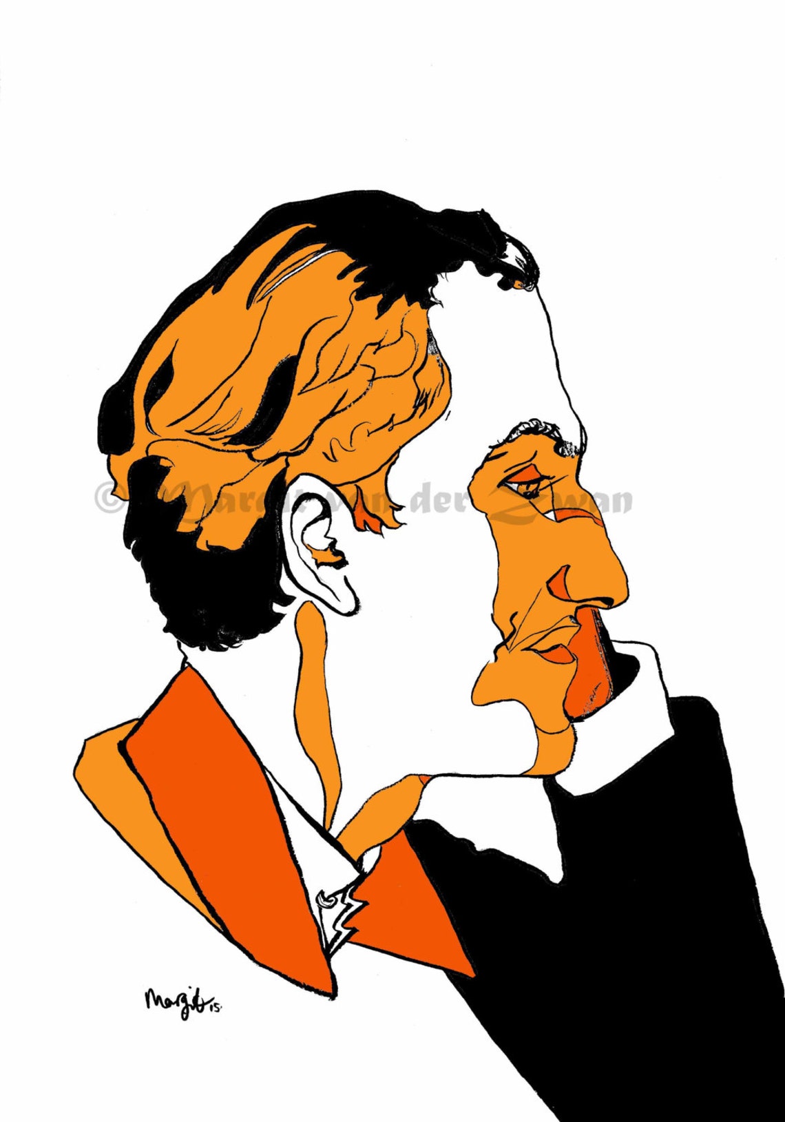 Art Print of American Composer George Gershwin Colourful - Etsy